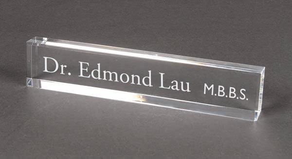 Desk Wedge - Acrylic – Trophy Mart Online