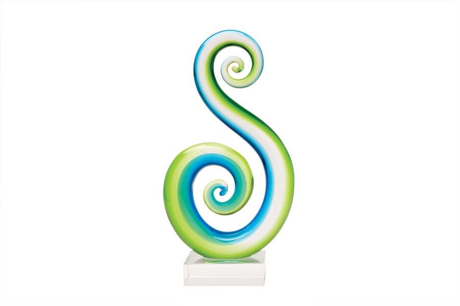 Art glass sculpture - Spiral – Trophy Mart Online