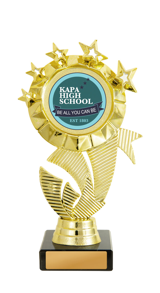 Ribbon with stars - 50mm logo Holder – Trophy Mart Online