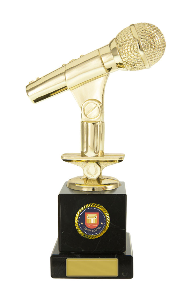 Microphone figure on Marble – Trophy Mart Online
